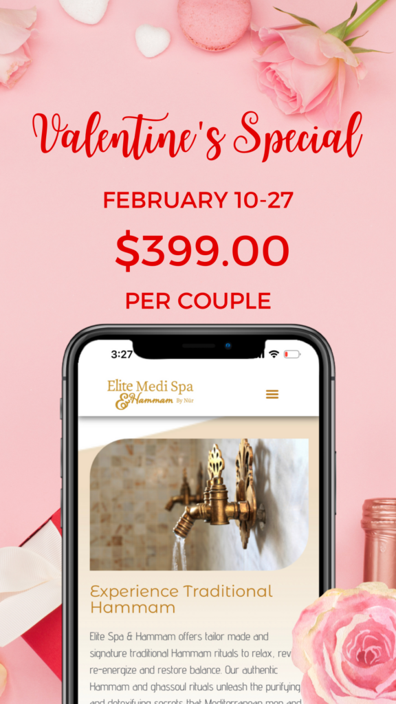 Valentines Spa Package - Elite Spa & Hammam